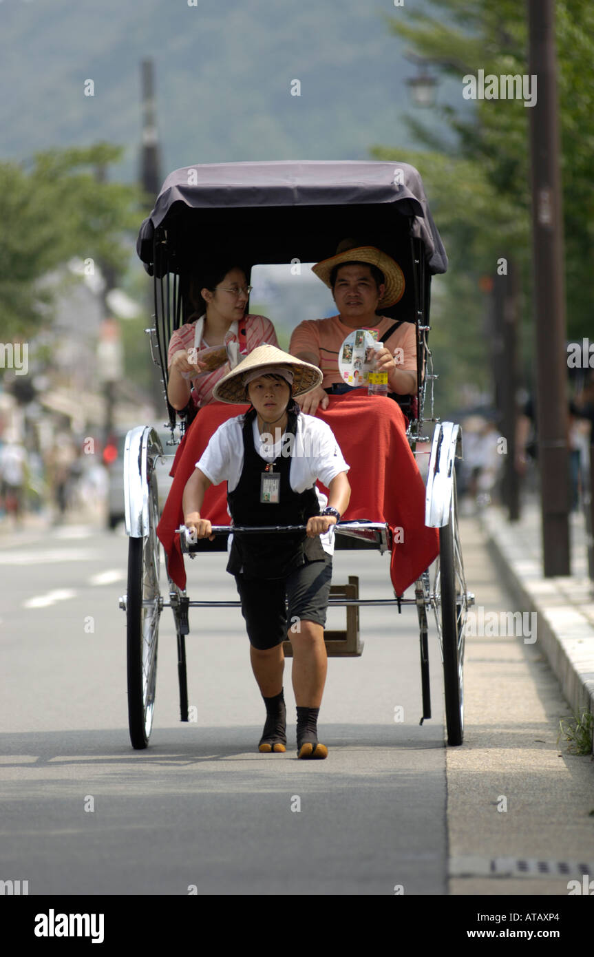 Female rickshaw driver Kyoto Japan Stock Photo - Alamy
