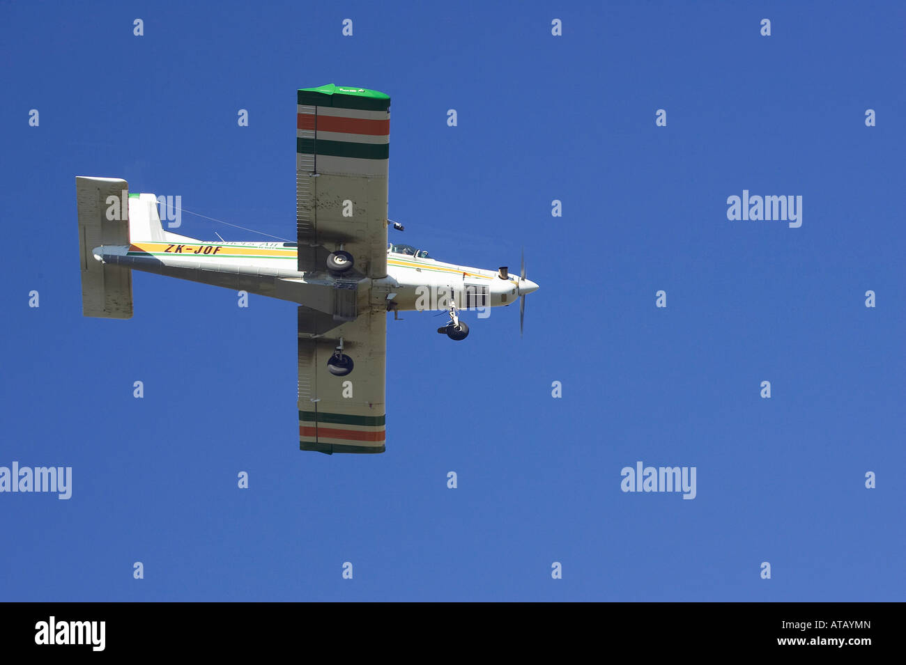 Top Dressing Plane Tukituki Valley Hawkes Bay North Island New Zealand ...
