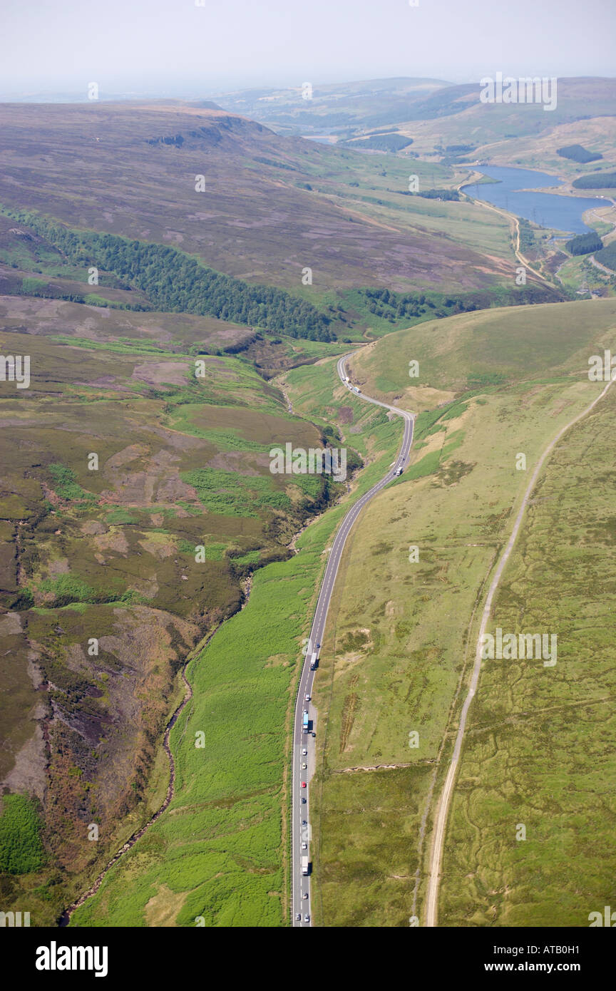 Welsh mountain road with car hi-res stock photography and images - Alamy
