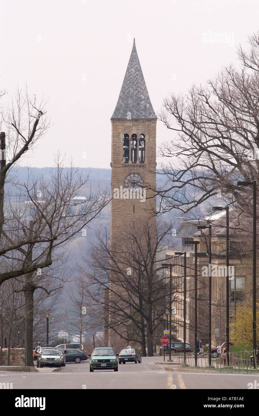 McGraw Tower is Cornell University most visible landmark Stock Photo ...
