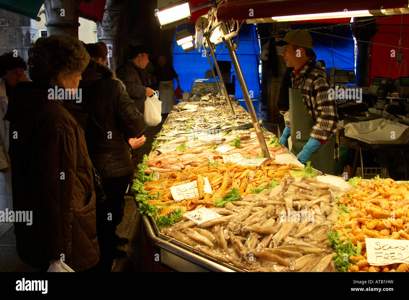 Fish Market , Venice , Italy Stock Photo - Alamy