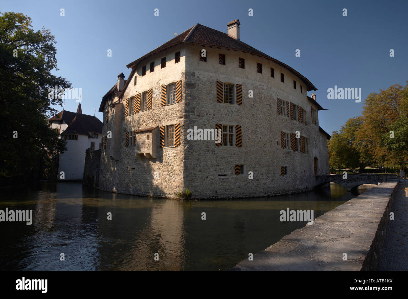 Hallwyl Castle, Seengen, Switzerland (late 12th century Stock Photo - Alamy