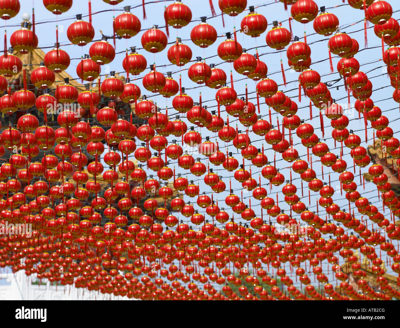 sky full of red lanterns Stock Photo - Alamy