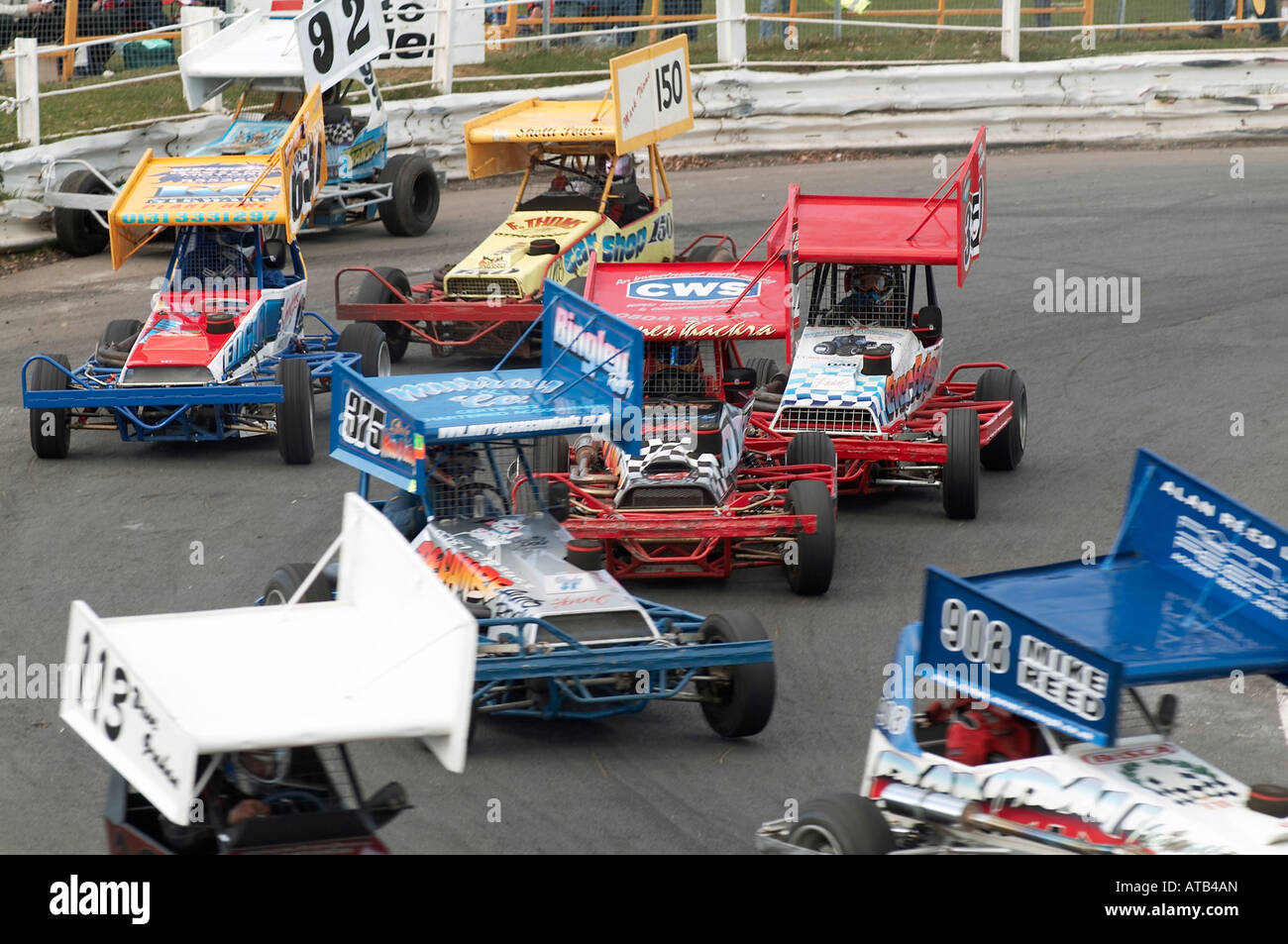 f2 formula two 2 stock cars car competing at barford raceways near ...