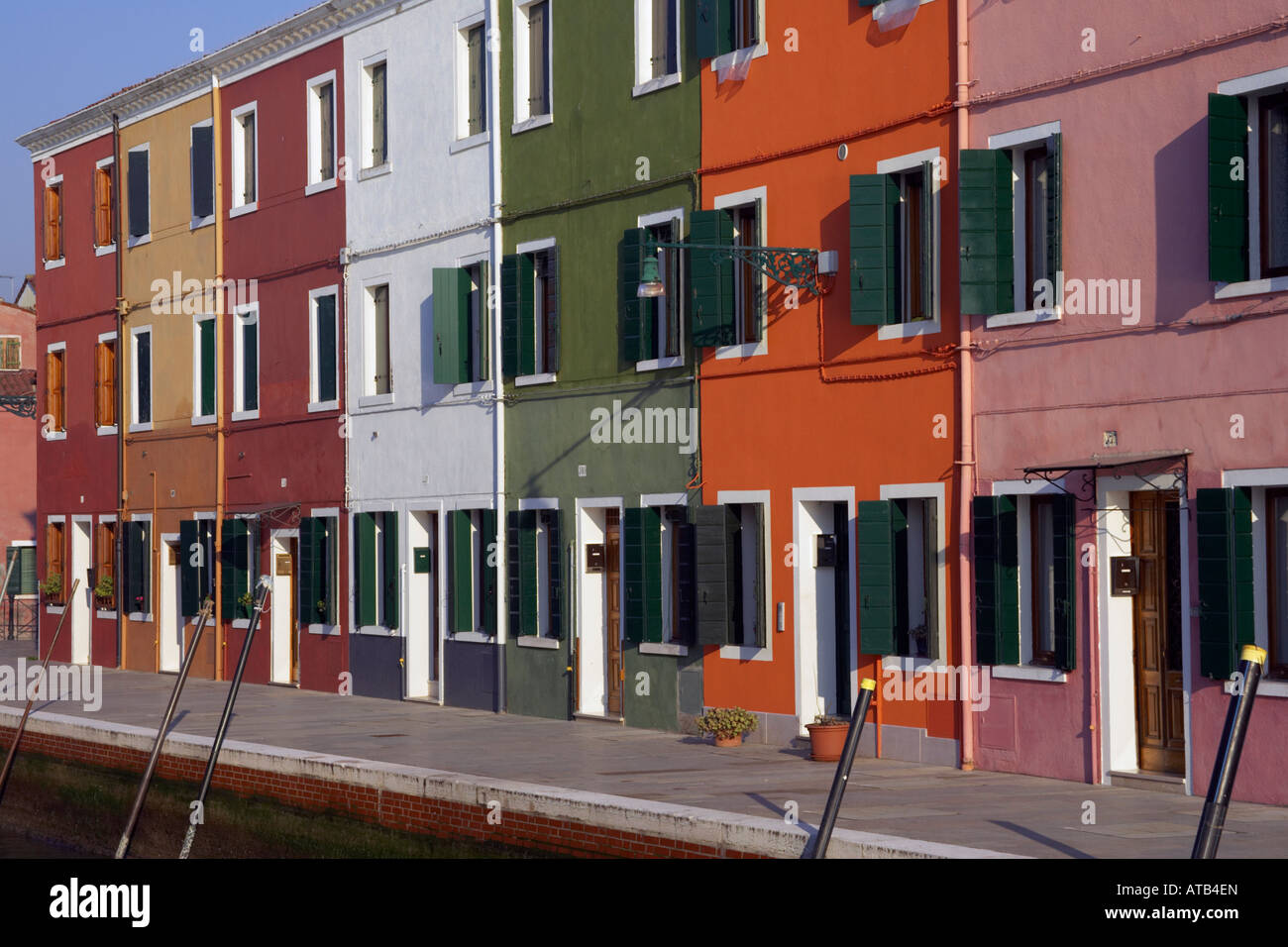Colourful Buildings , Burano Island , Venice , Italy Stock Photo - Alamy
