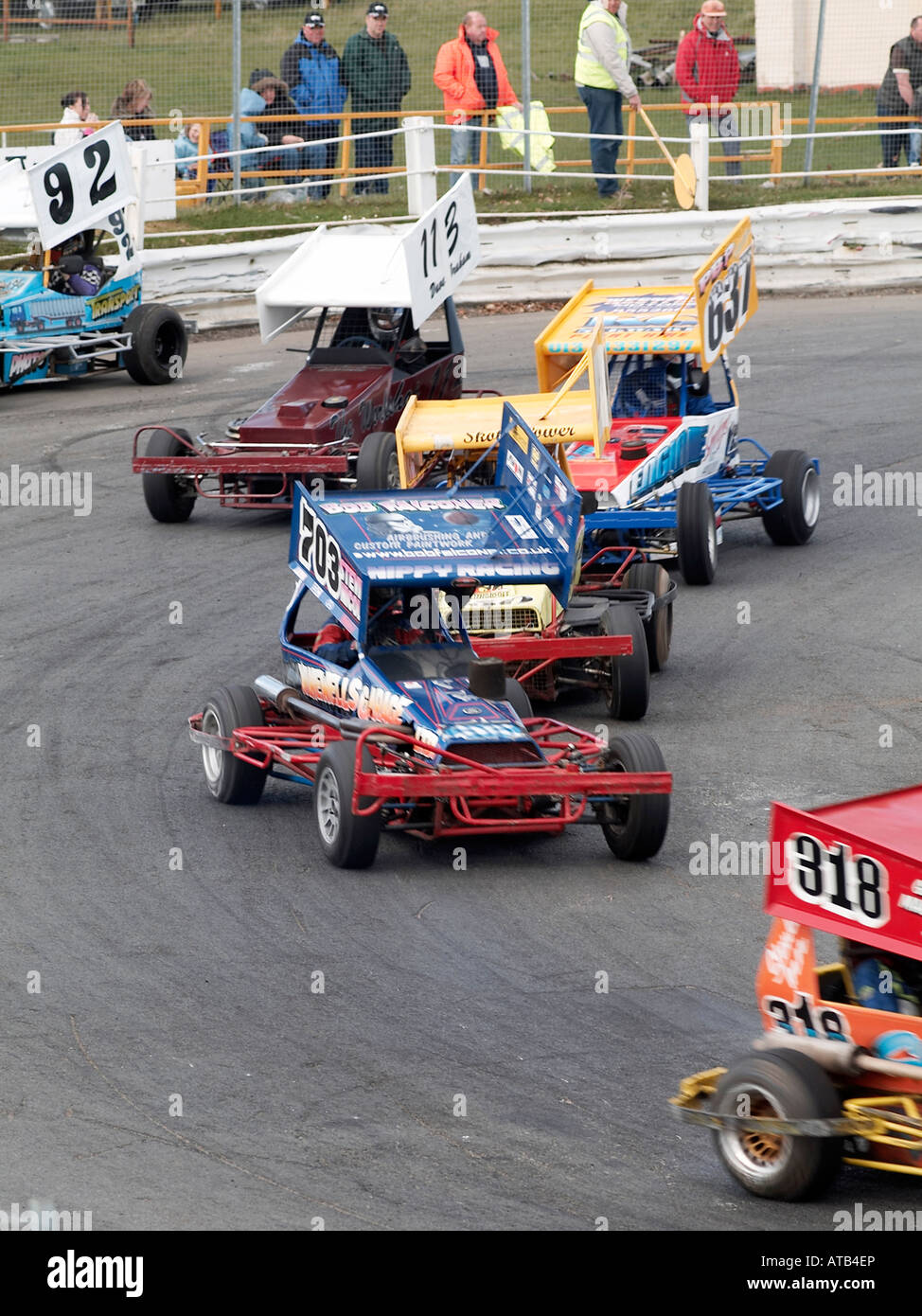 f2 formula two 2 stock cars car competing at barford raceways near ...