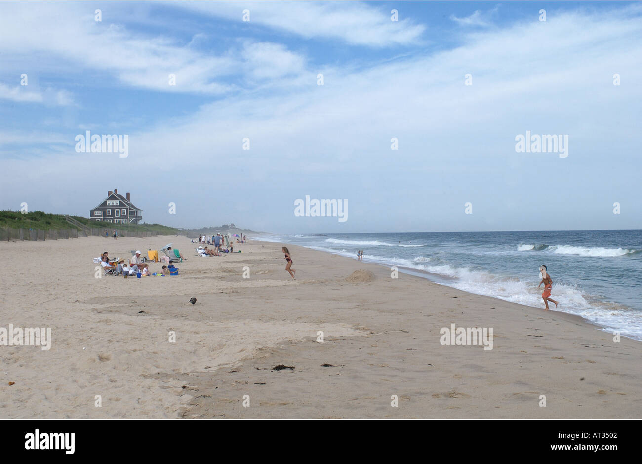 Wainscott NY 081001 Beach Lane in Wainscott NY With Kennedy house in ...
