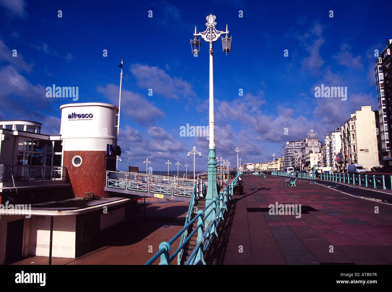 brighton promenade south coast seaside town sussex britain england uk ...