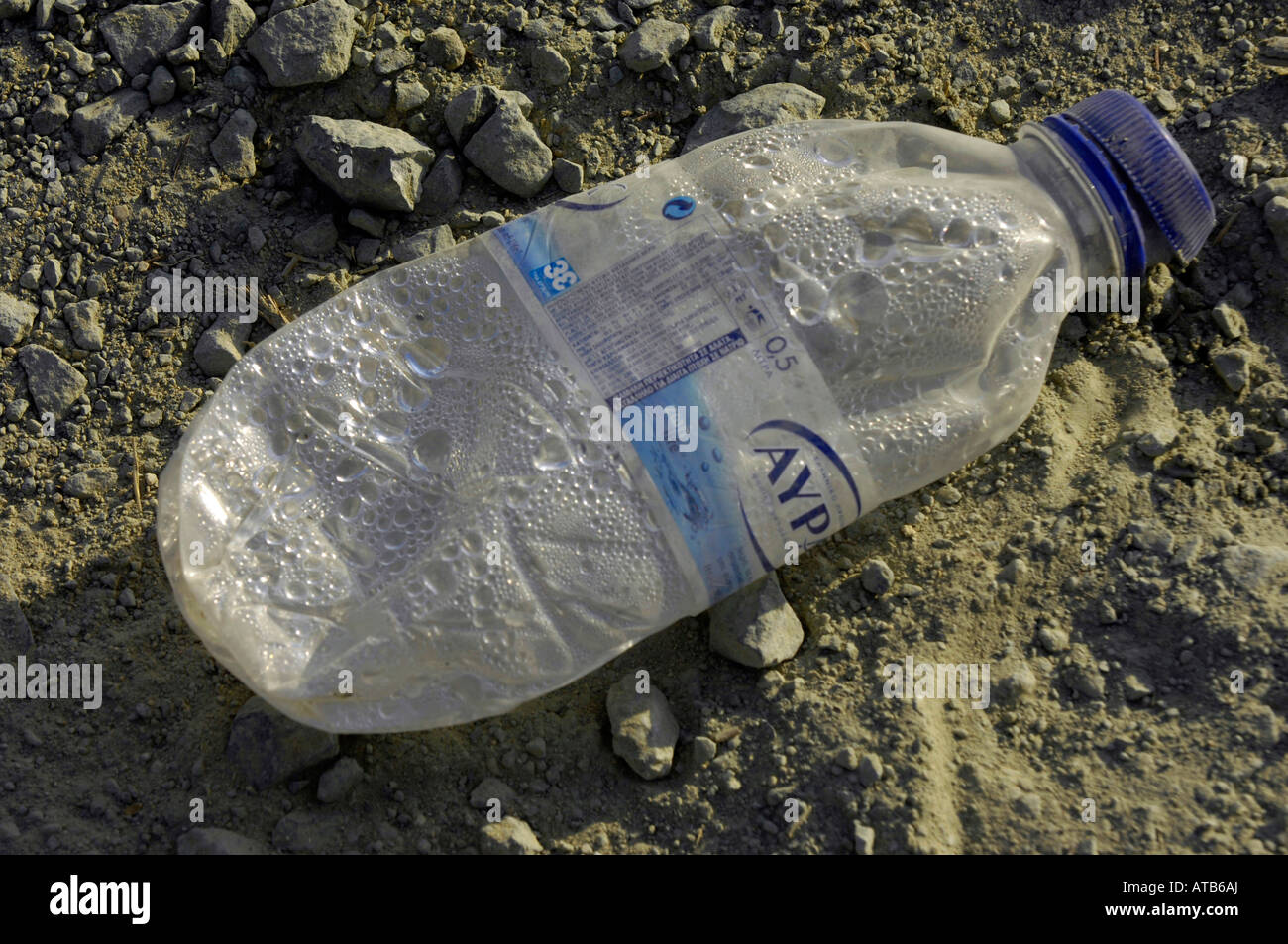empty plastic bottle cyprus thirst water drought climate change heat ...
