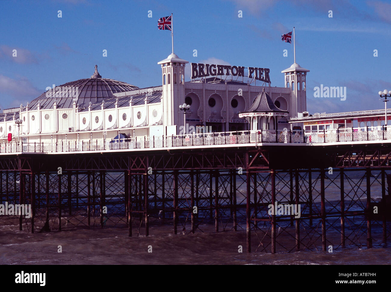 brighton pier sussex south coast seaside town britain england uk gb ...