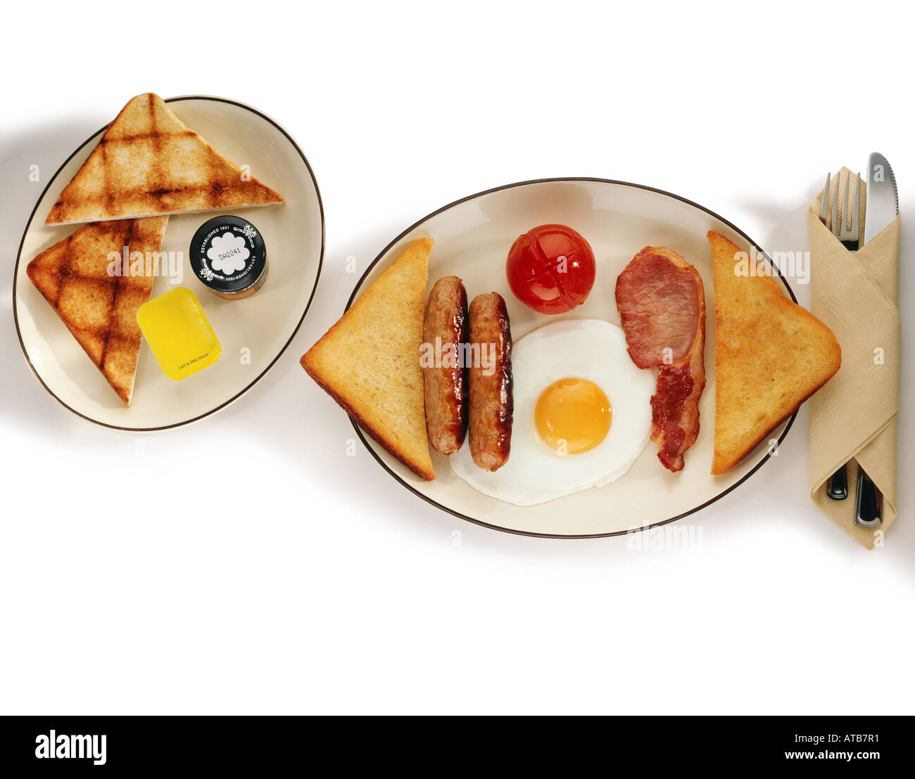 Full English Breakfast Plate Cut Out High Resolution Stock Photography ...