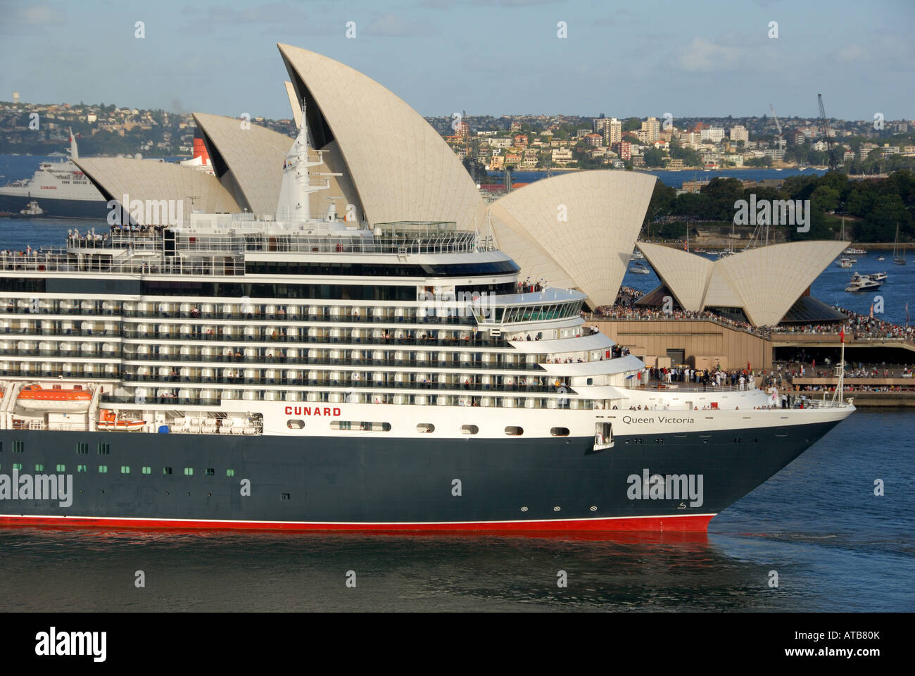 luxurious Queen Victoria cruise ship in Sydney Harbour Stock Photo - Alamy