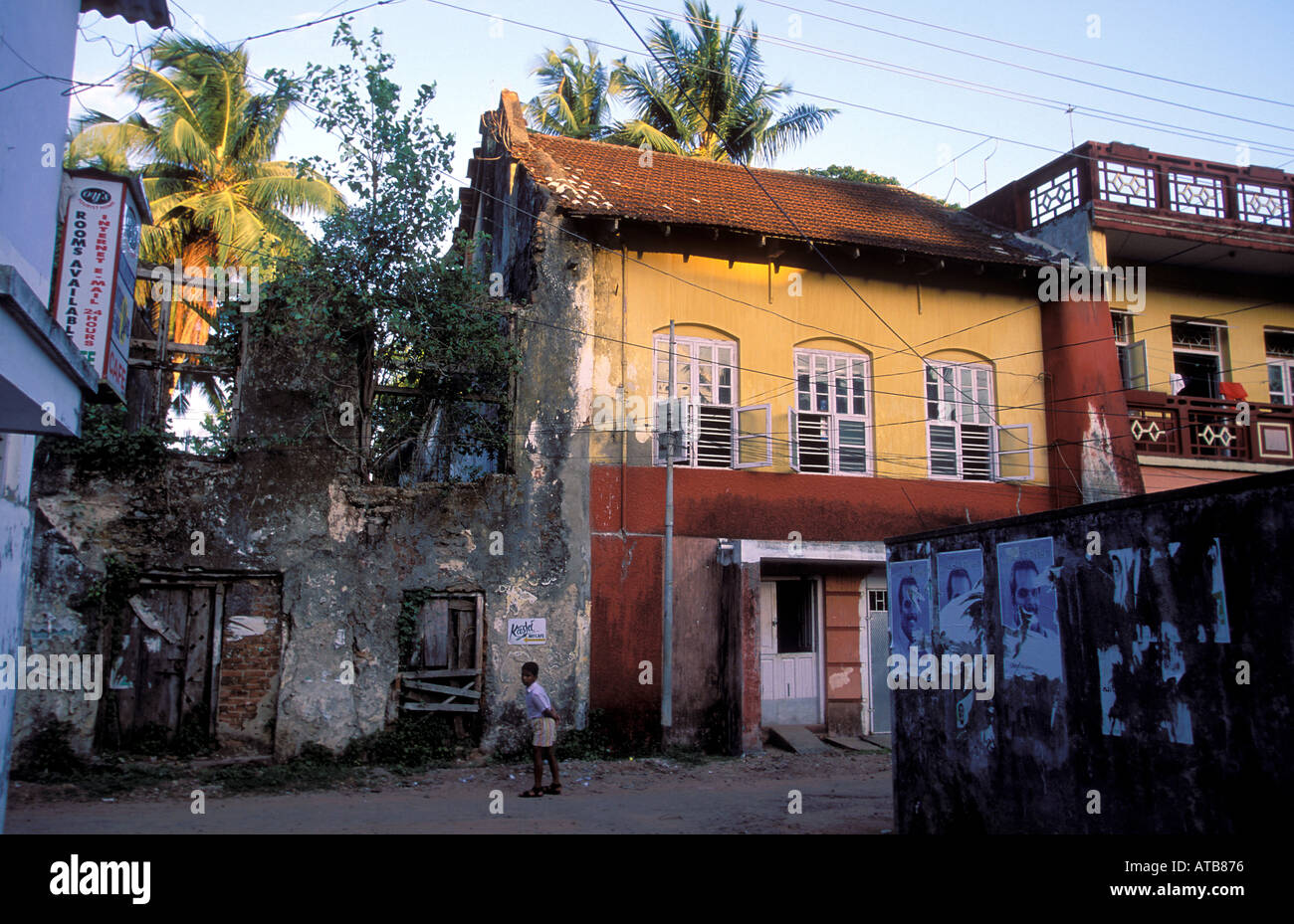 India Kerala cochin Street scene from Fort Cochin The architecture ...