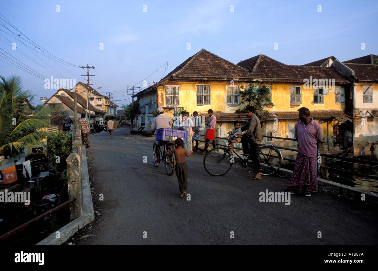 India Kerala cochin Street scene from Fort Cochin The architecture ...