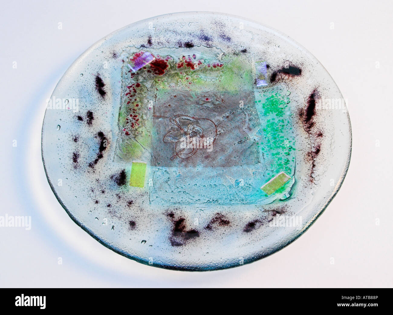 Slumped Kiln Formed Glass Stock Photo - Alamy