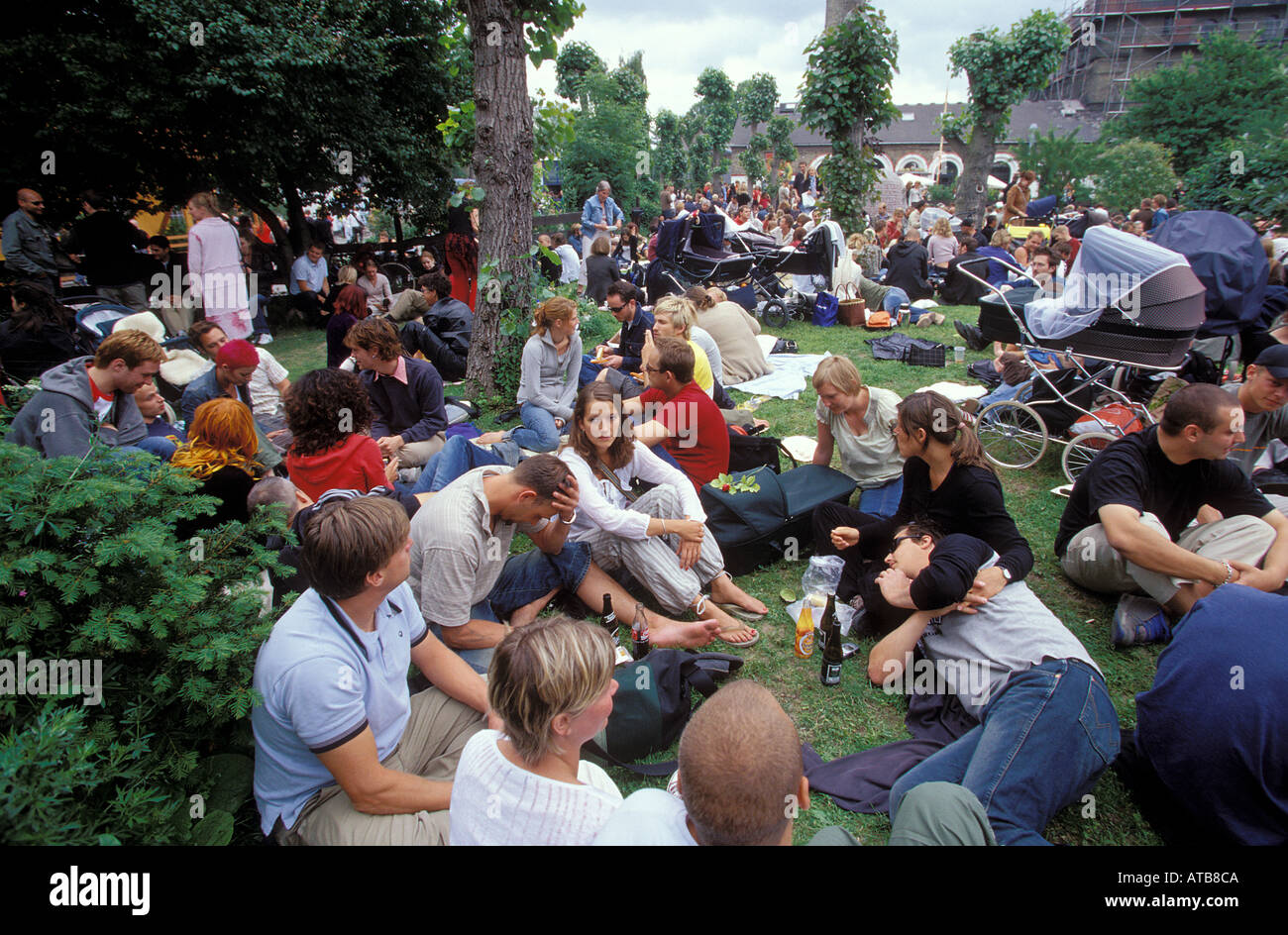 Denmark Copenhagen people hangs out in Christiania copenhagens free ...