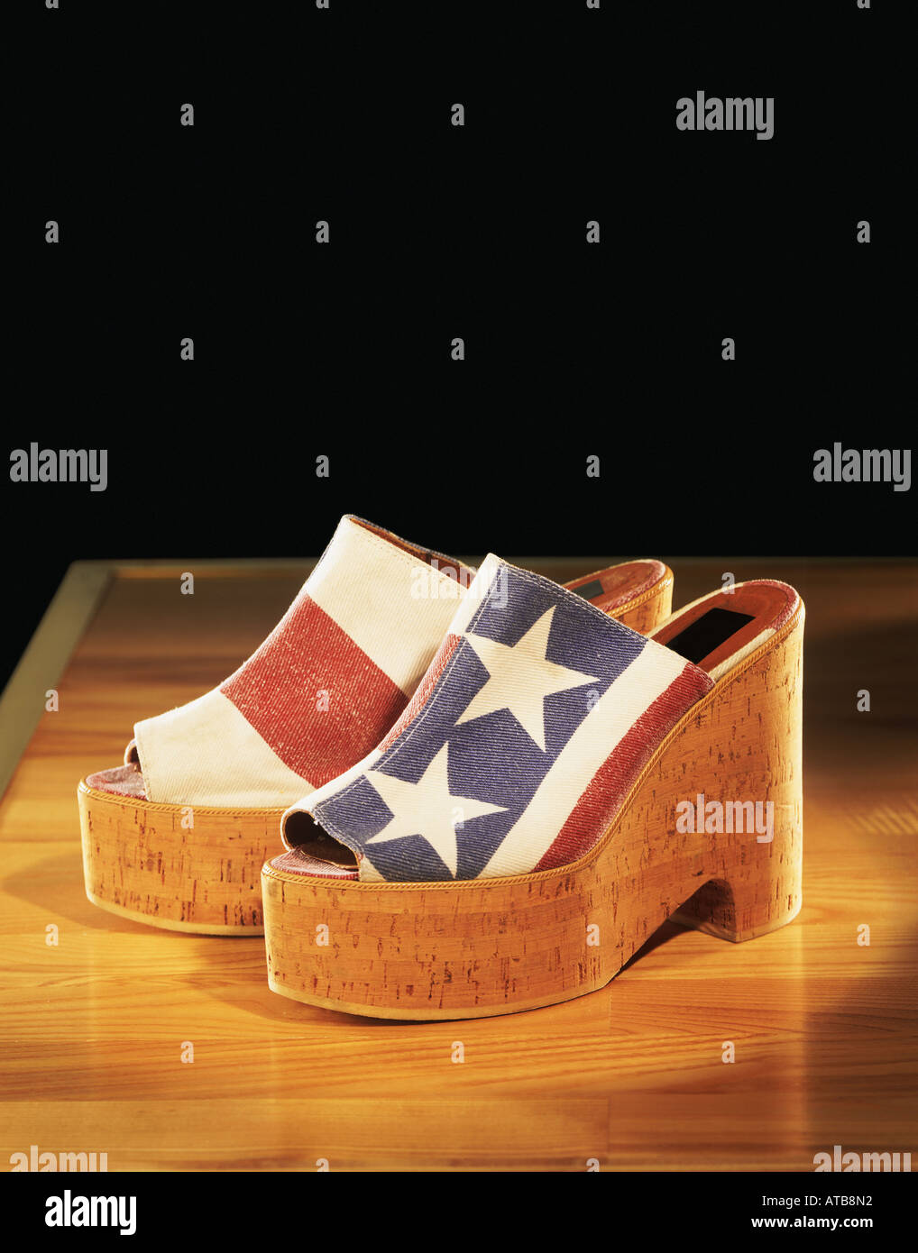 American Flag Wedge Shoes