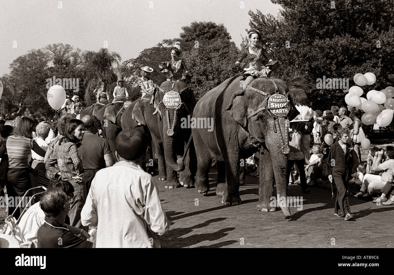 Circus Parade Greatest Show on Earth 1982 Stock Photo - Alamy