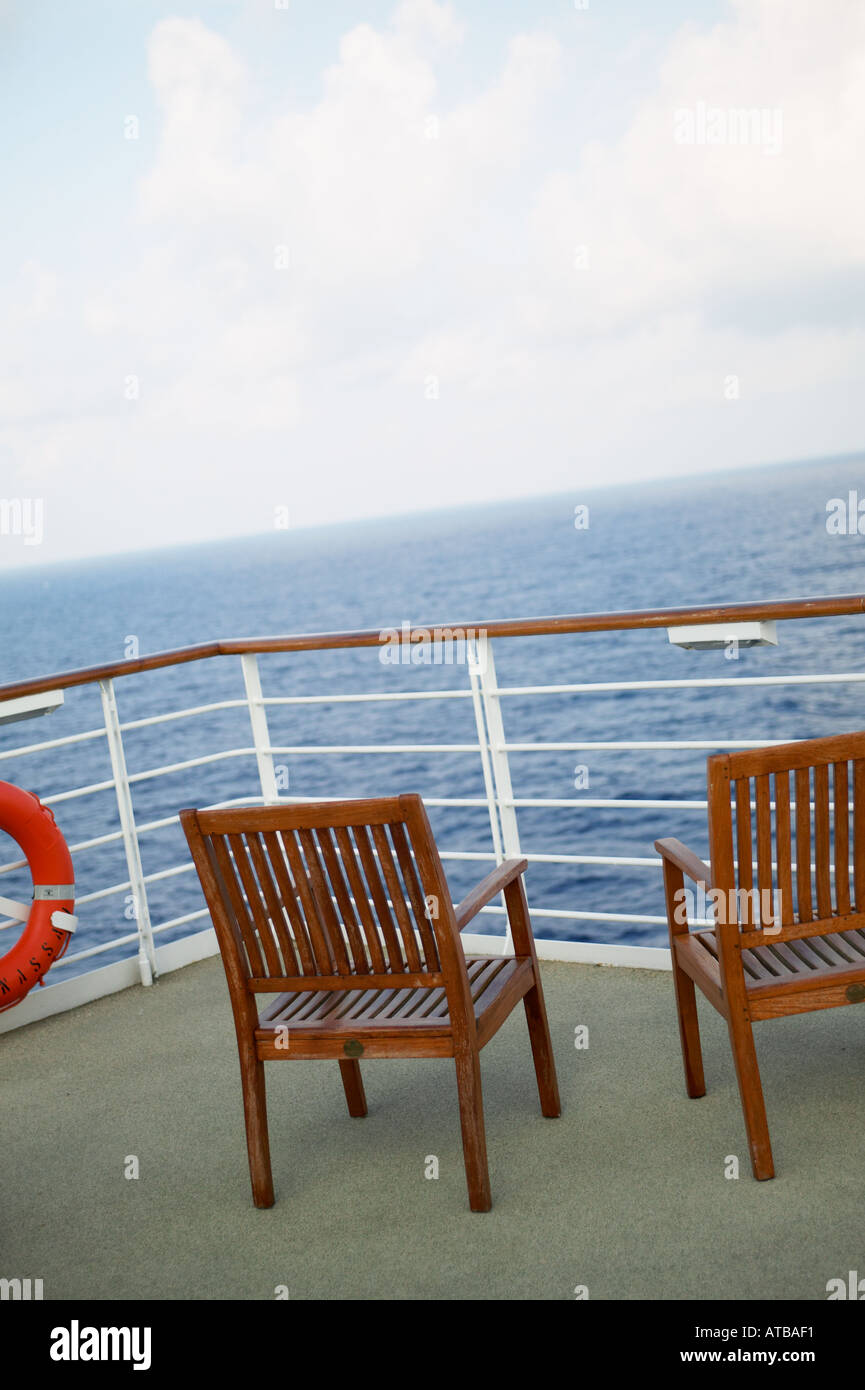 Cruise Ship deck Stock Photo - Alamy