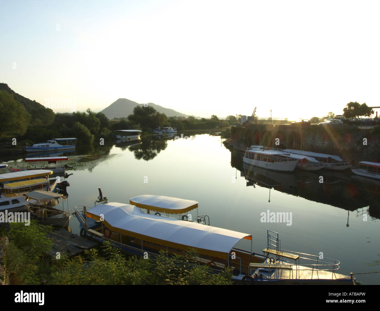 ships at lake Skutari, Serbia and Montenegro, Skutari See Stock Photo ...