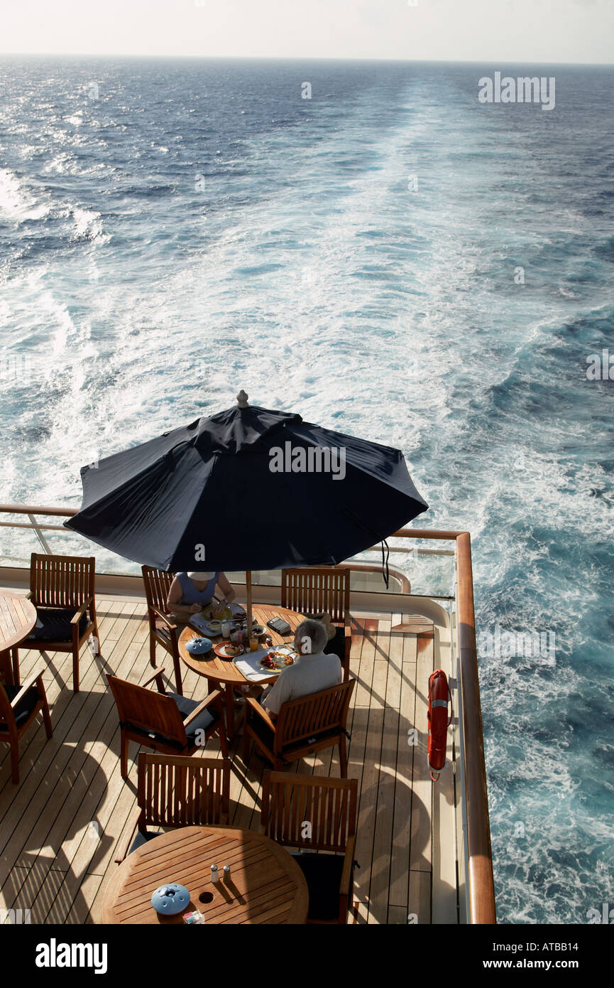 Cruise Ship deck Stock Photo - Alamy