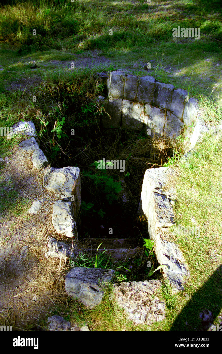 Water well at Chichen Itza Mexico Stock Photo - Alamy
