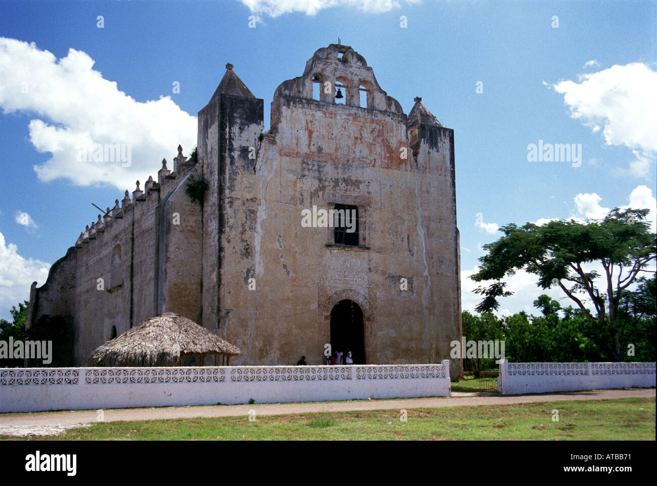 A church in a rural village in Yucatan Mexico Stock Photo - Alamy