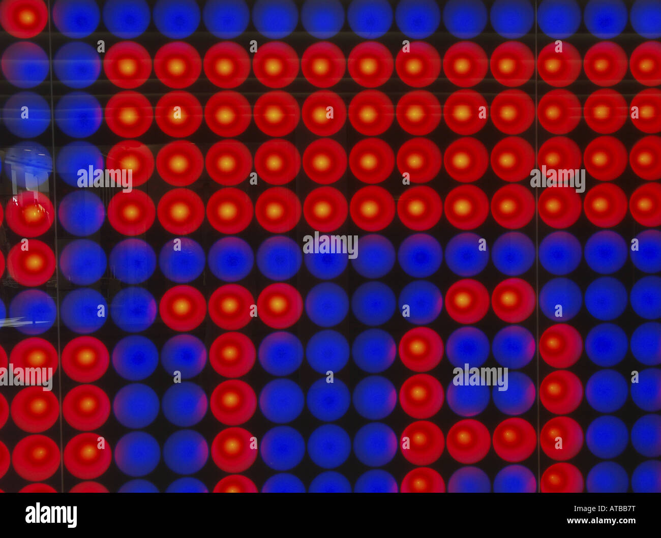 blue and red light signals, modern art Stock Photo - Alamy