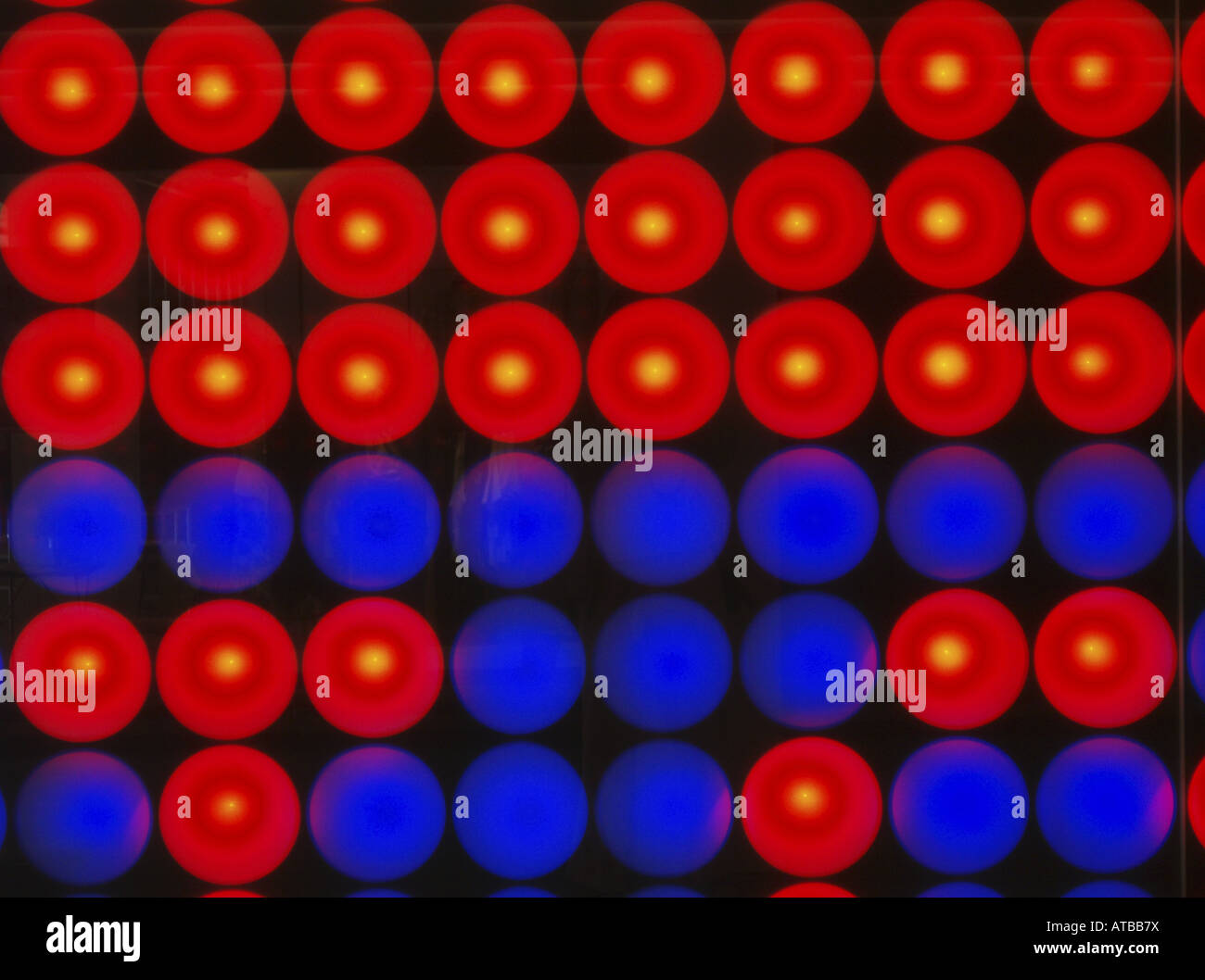 blue and red light signals, modern art Stock Photo - Alamy
