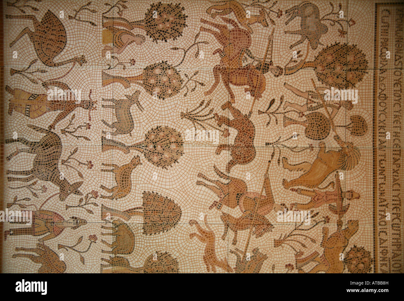 Ancient greek tiles in the Middle East Stock Photo - Alamy