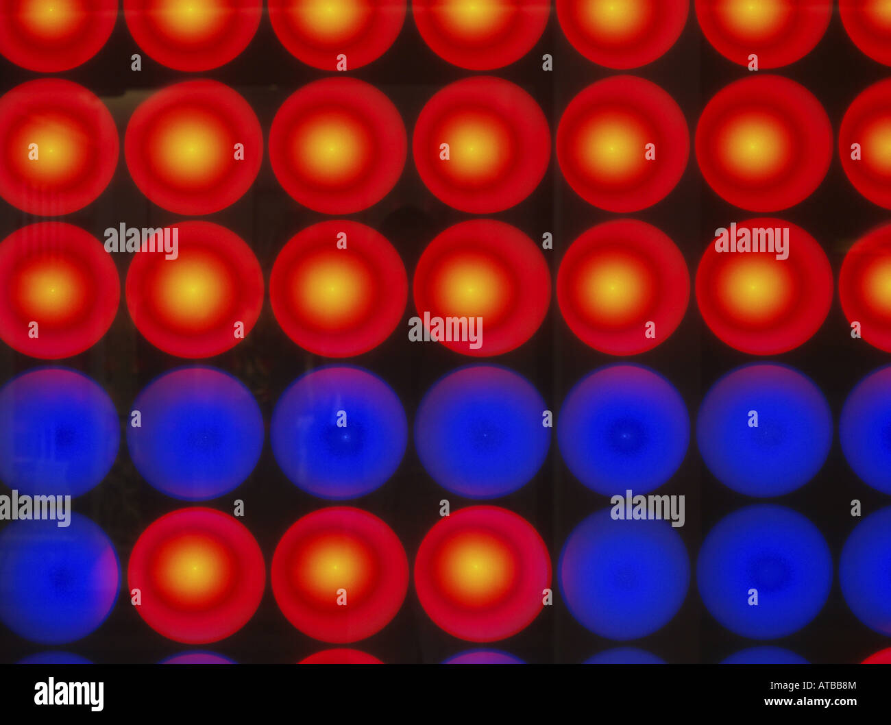 blue and red light signals, modern art Stock Photo - Alamy