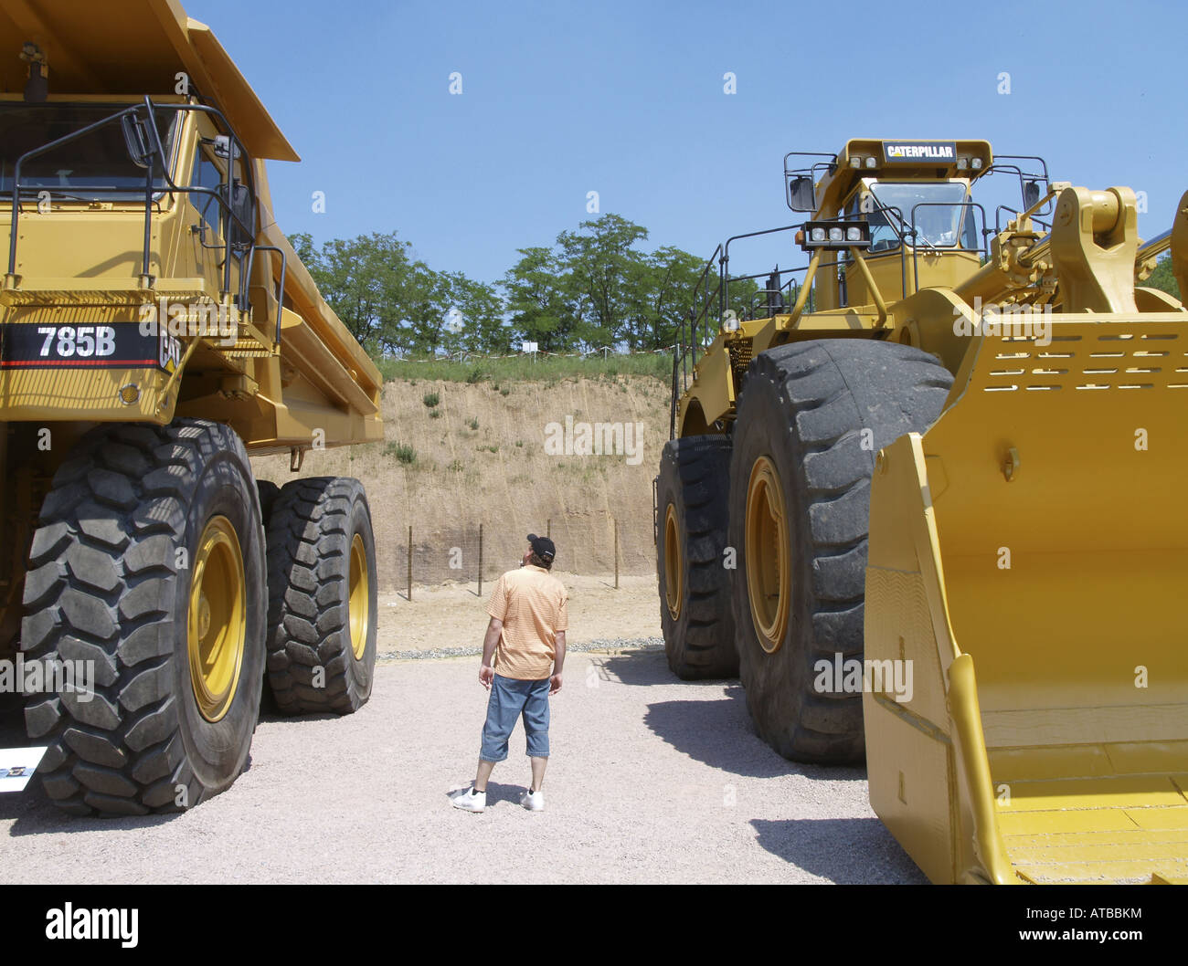 lorry SKW 785 and excavator for surface mining, Germany Stock Photo - Alamy