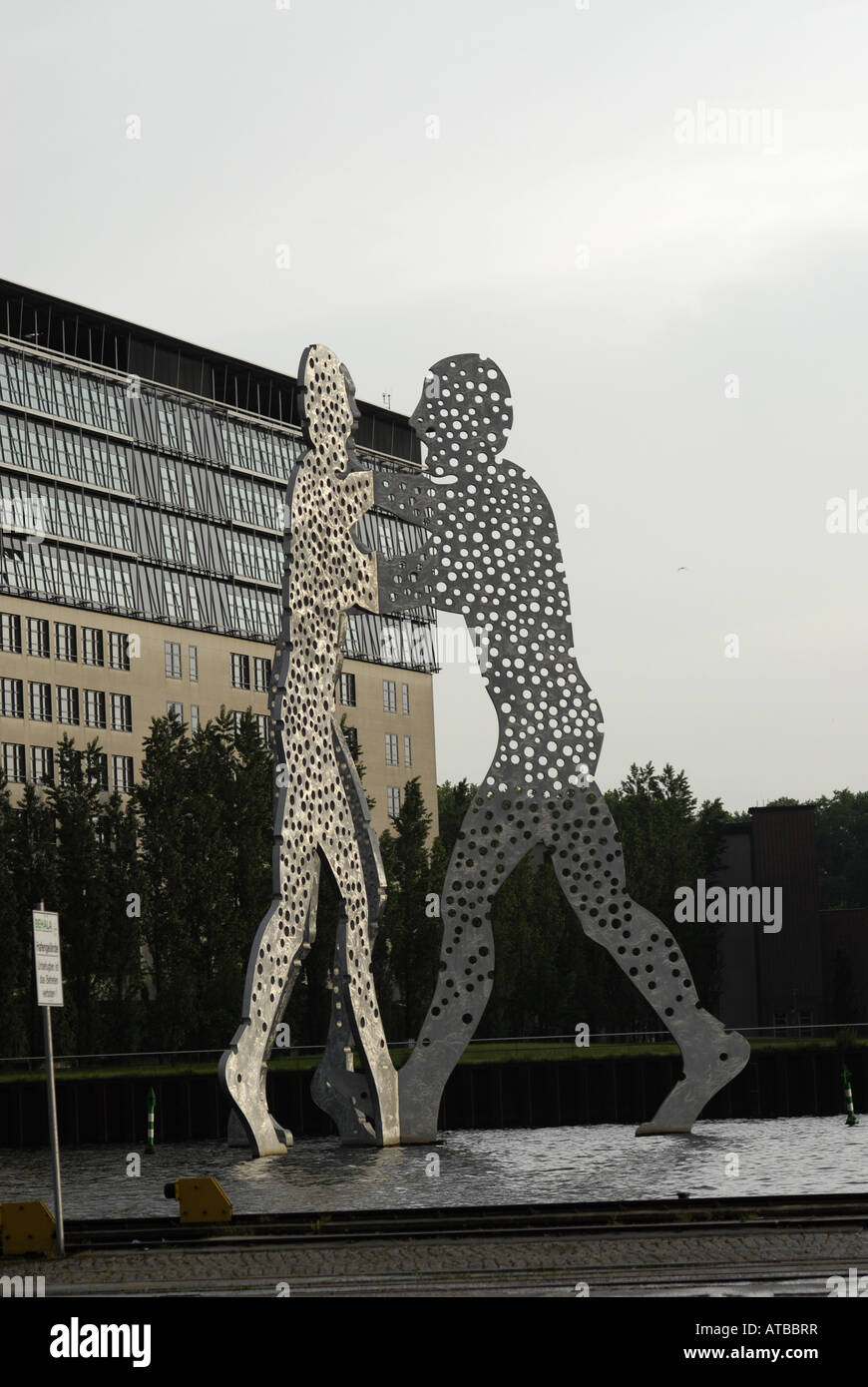 modern sculpture Molecule Man, Jonathan Borofsky, symbol for German ...