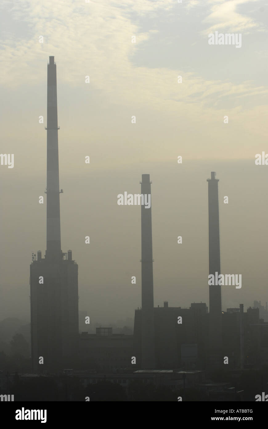 Environmental Impact Coal Fired Power Stations High Resolution Stock ...