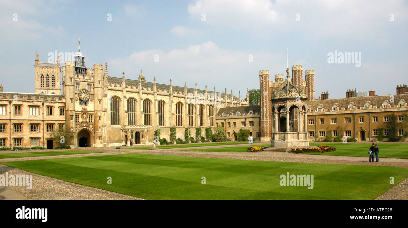 The Great Court Trinity College Cambridge England GB UK Stock Photo - Alamy