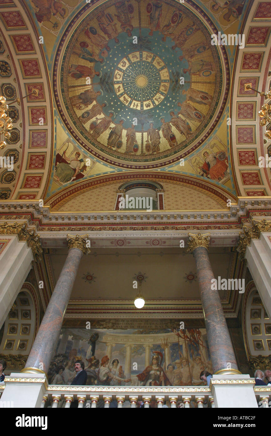 Ceiling in Foreign & Commonwealth Office Whitehall London GB UK Stock ...
