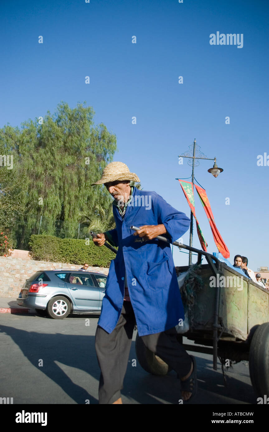 Worker. Marrakech, Morocco, Africa Stock Photo - Alamy