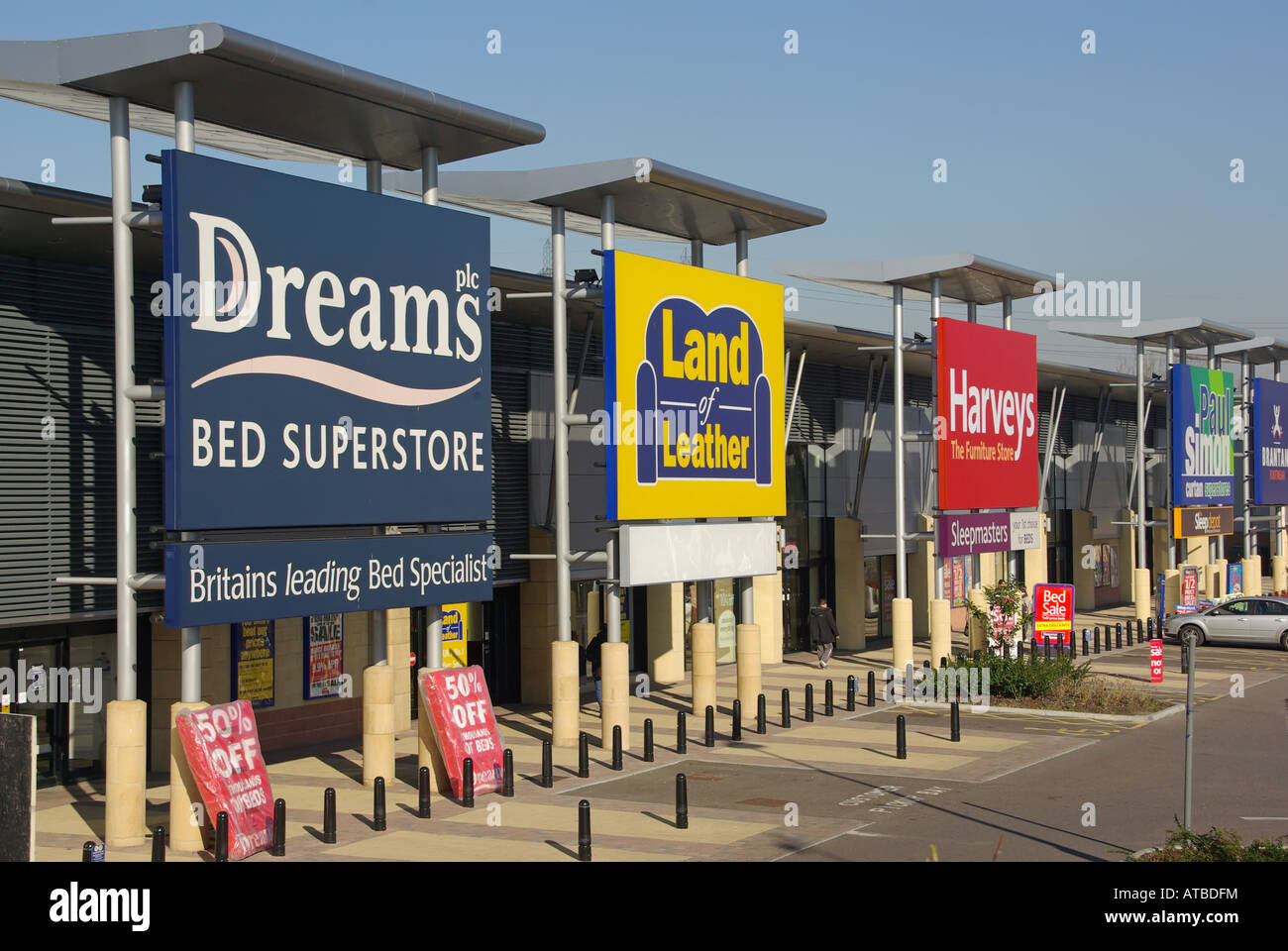 Lakeside out of town retail shopping complex competing furniture store ...