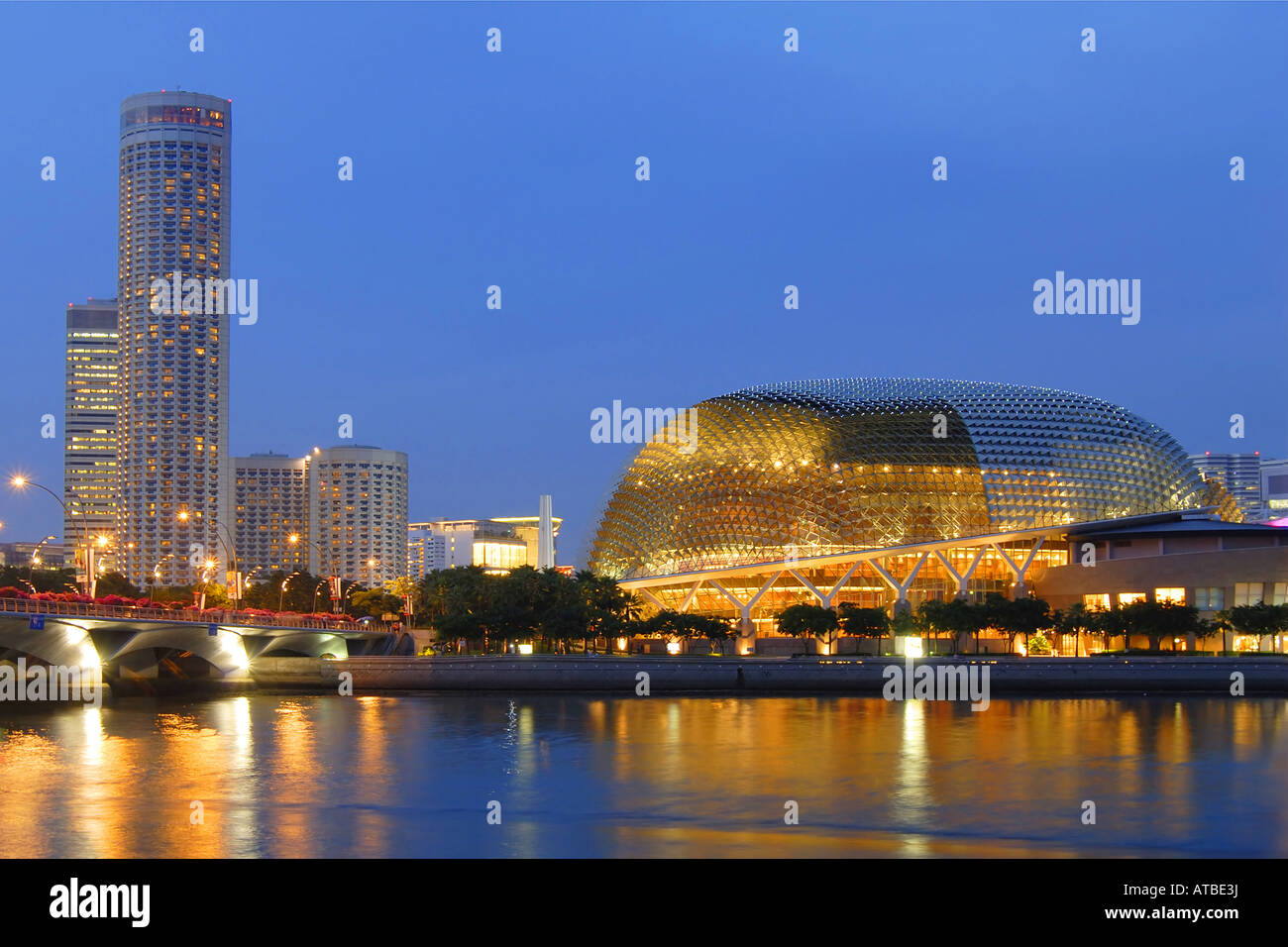 Singapore Skyline and the Esplanade, Singapore, Singapore Stock Photo ...