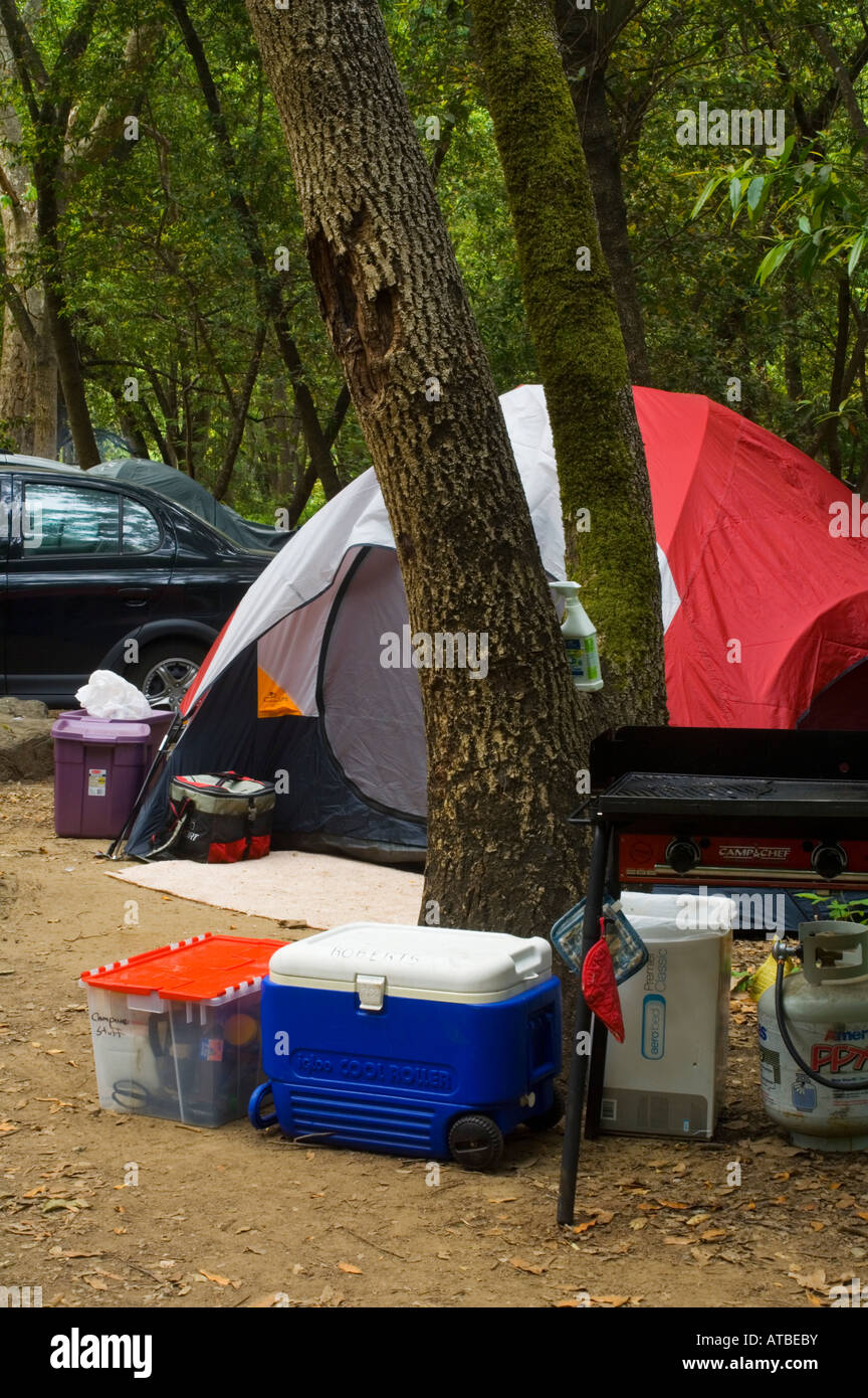 Tent Camping at Pfeiffer Big Sur State Park Monterey County California ...