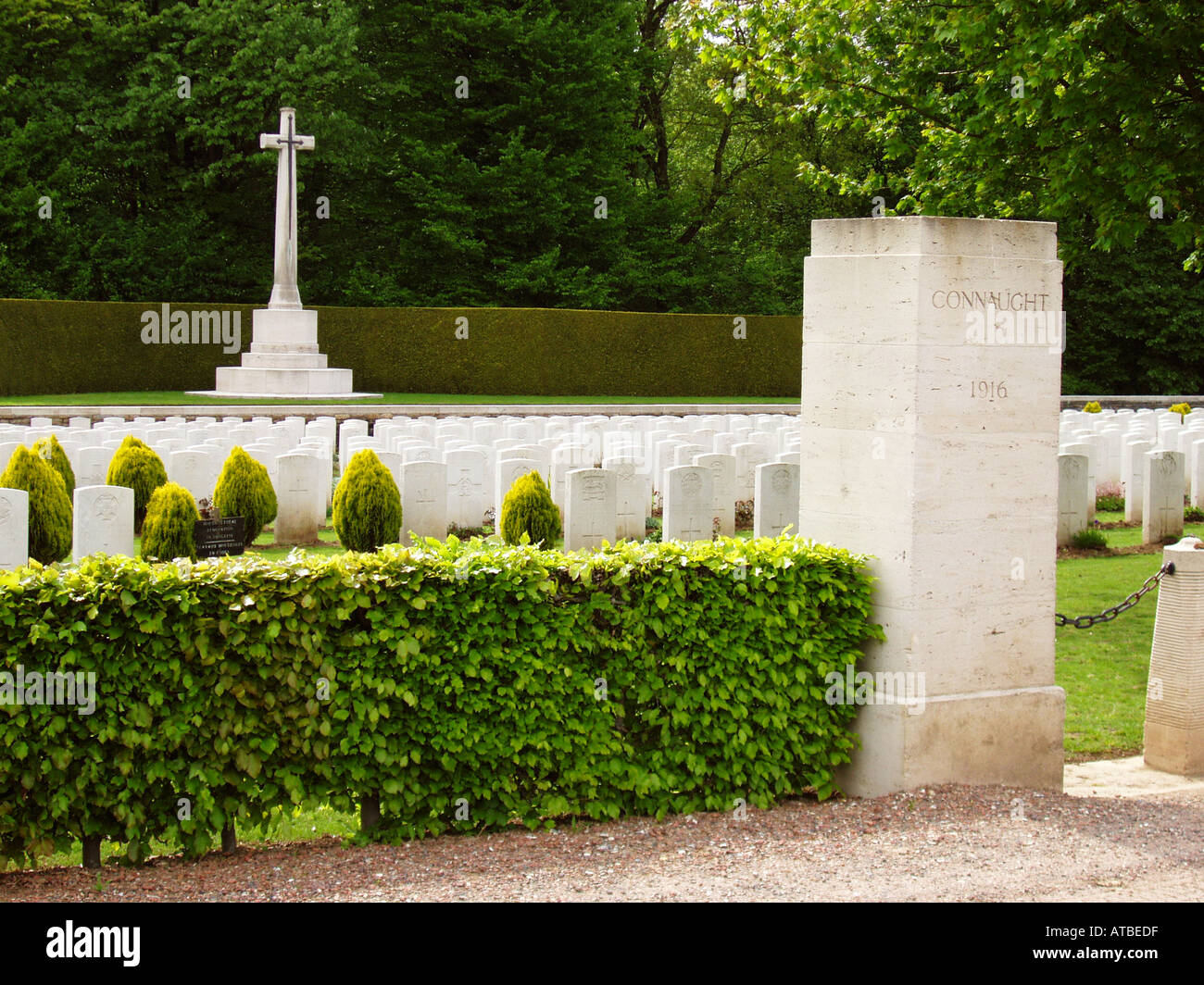 Connaught commonwealth war graves commission cemetery hi-res stock ...