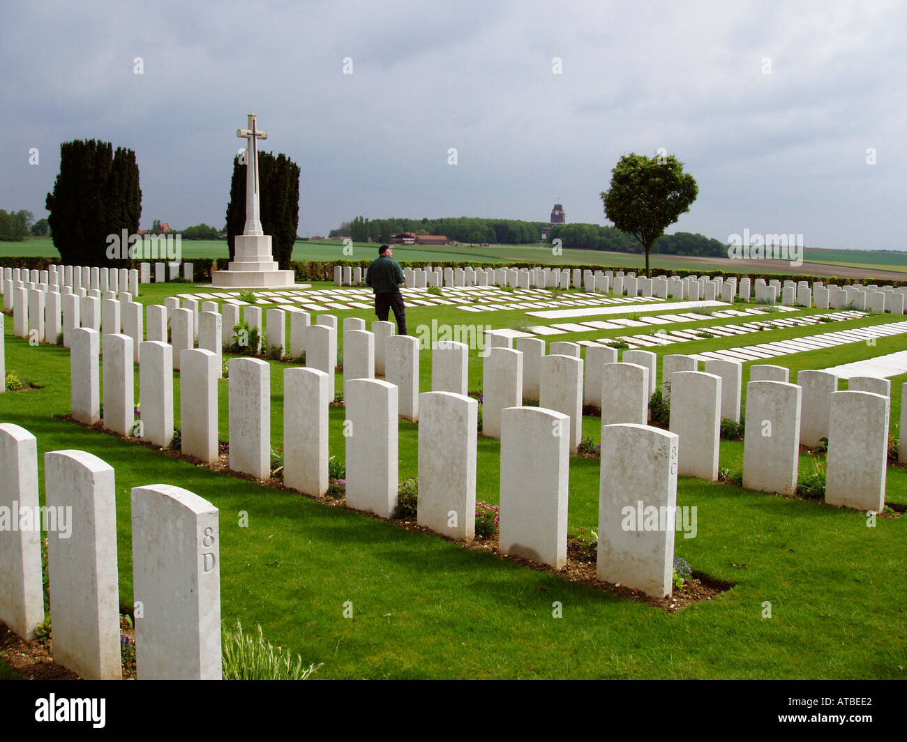 Mill Road CWGC Cemetery Stock Photo - Alamy