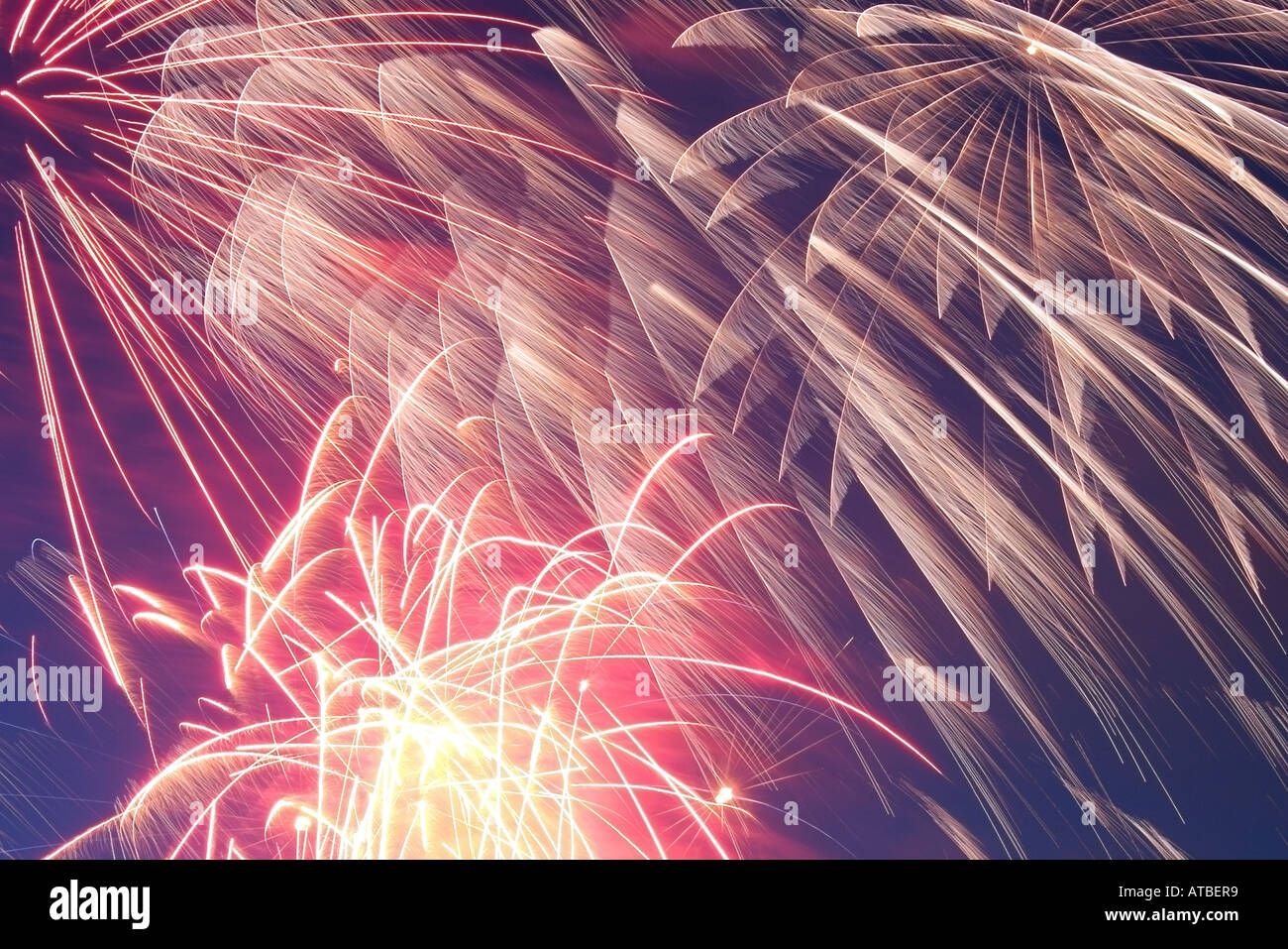 Fireworks display at the 'Proms in the Park' event in Maidstone, Kent ...