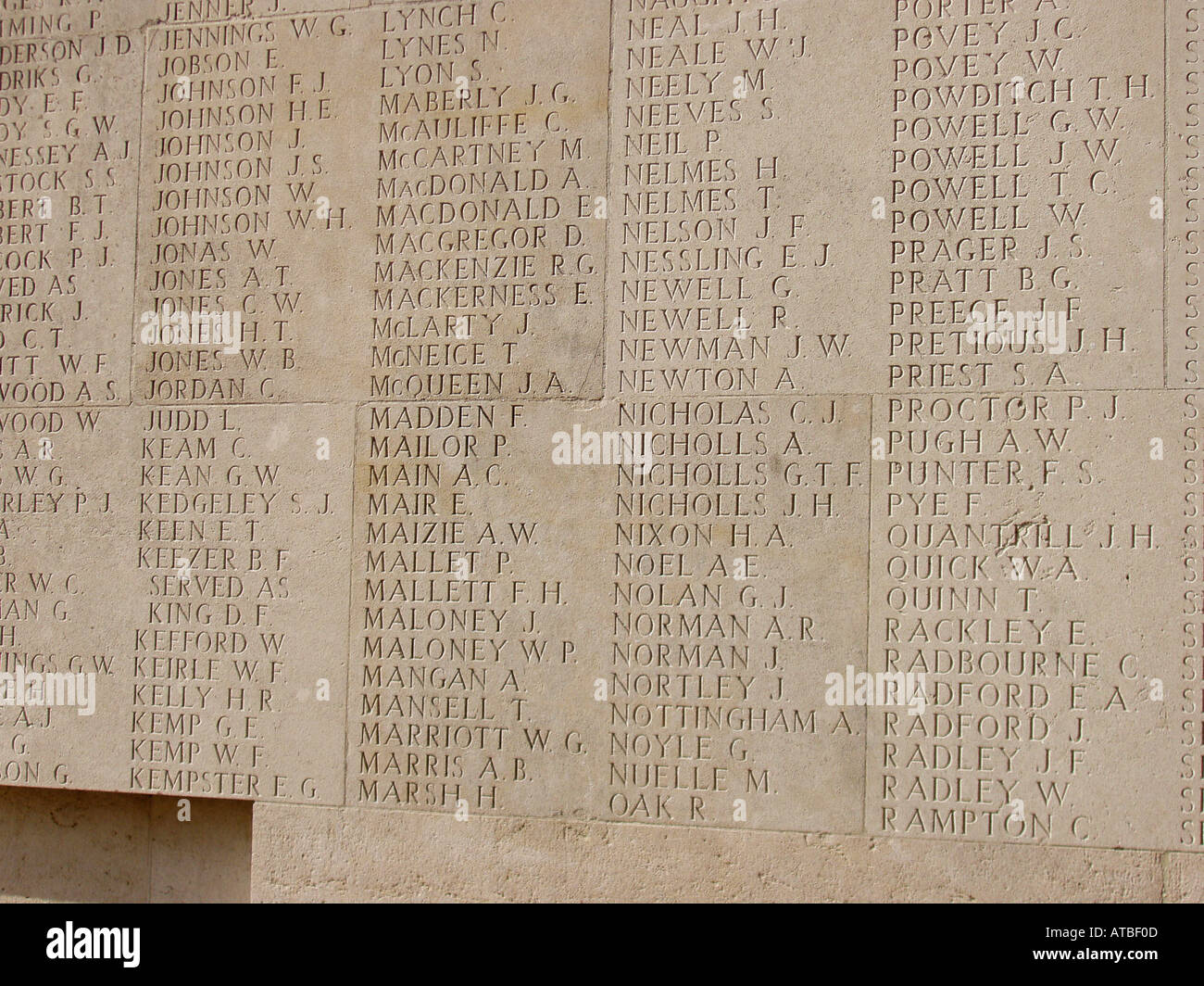 Thiepval CWGC Memorial Cemetery Stock Photo - Alamy