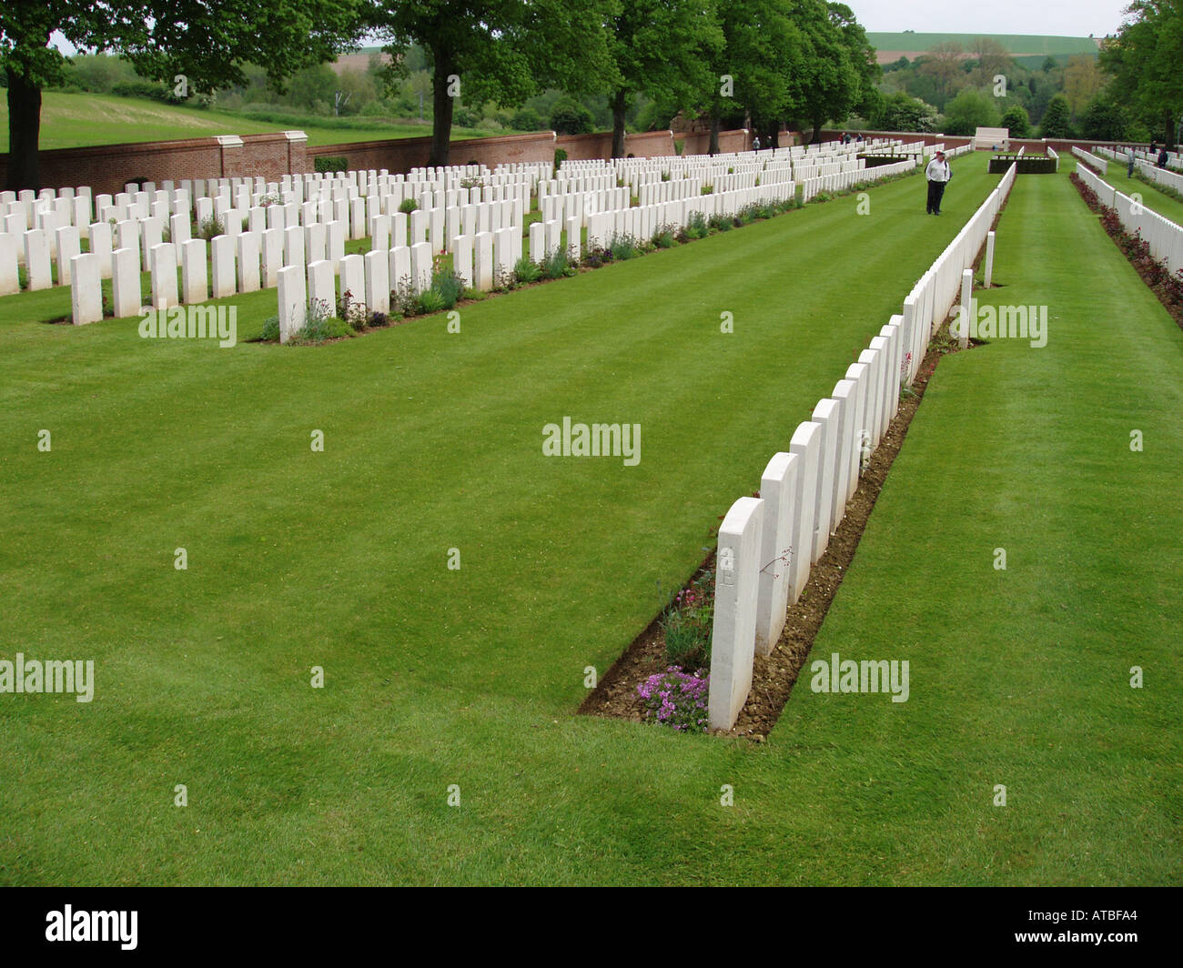 Ancre CWGC Cemetery Stock Photo - Alamy