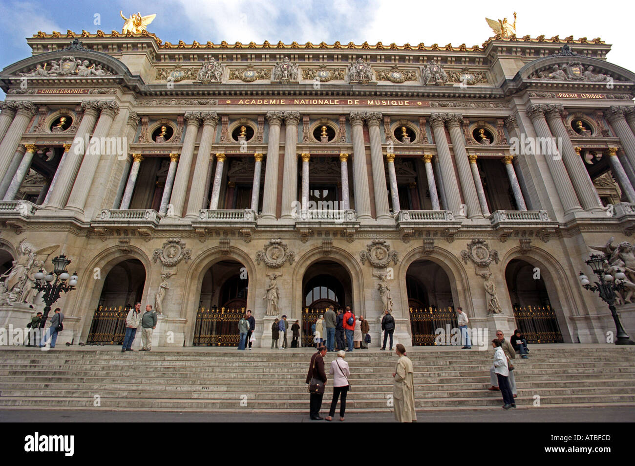 Place de Opera Charles Garniers Opera House Academy of Music in Paris ...