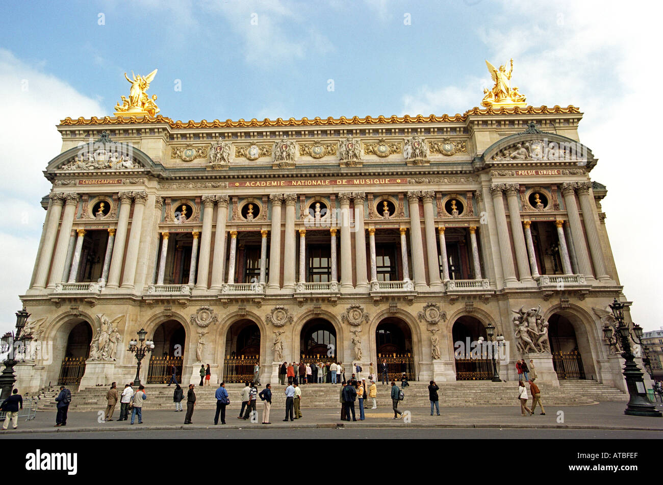 Place de Opera Charles Garniers Opera House Academy of Music in Paris ...