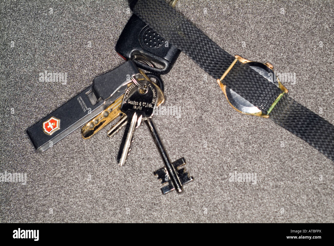 watch and keys Stock Photo - Alamy