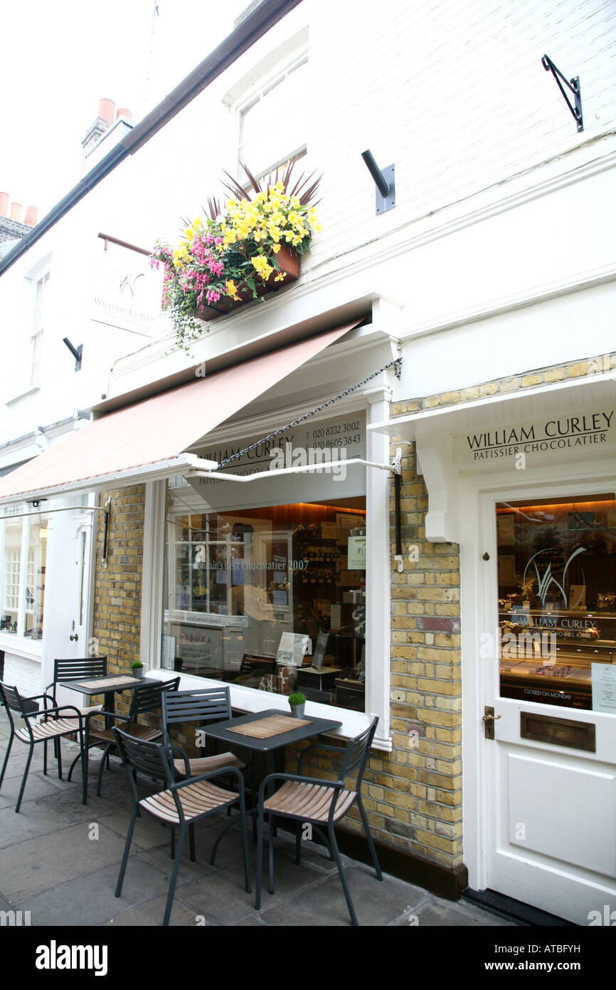 Exterior of William Curley Chocolate shop Paved Court Richmond William ...