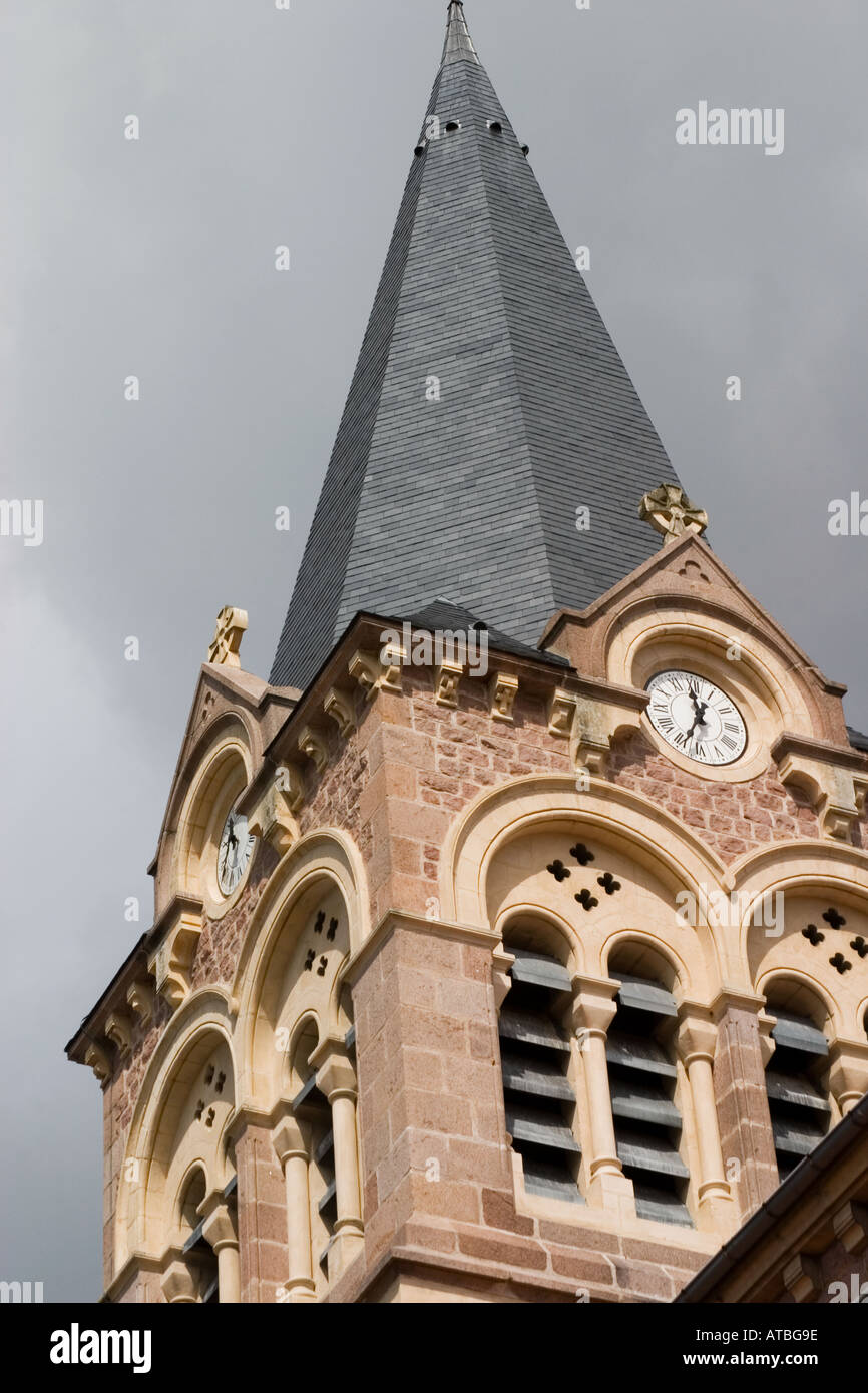 La Palisse clock tower Stock Photo - Alamy